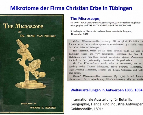 Mikrotome: Historisches – und Suche nach C. ERBE-Mikrotomen – Homepage ...